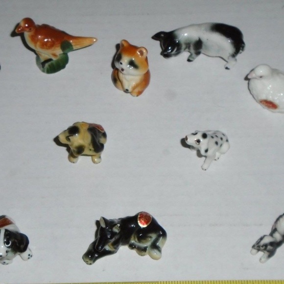 Accents | Vintage Rare 16 Piece Bone China Animals Figurines | Poshmark